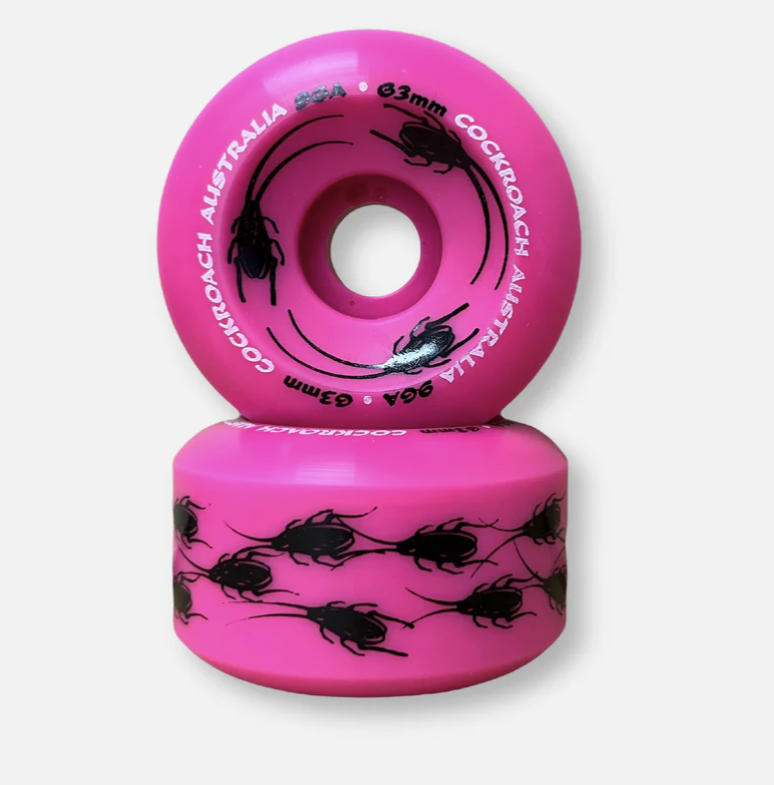 Cockroach 'ORIGINALS' 63mm - PINK – Mongo Skates